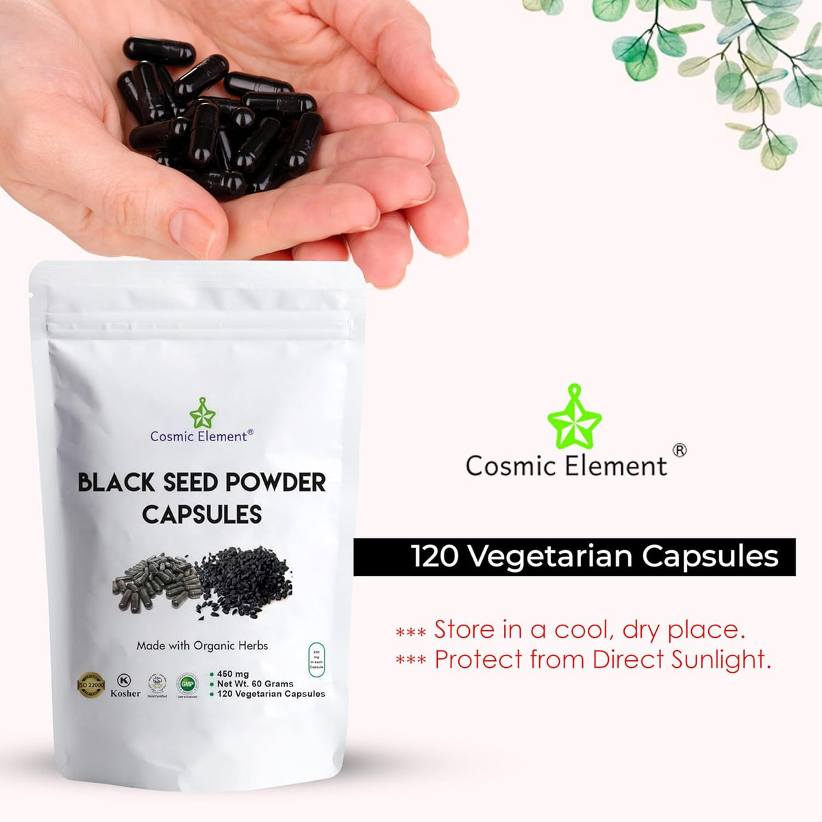 Cosmic Element Black Seed Powder Capsules – CosmicElement